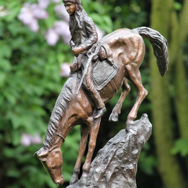 Mountain Man Bronze Statue - Etsy