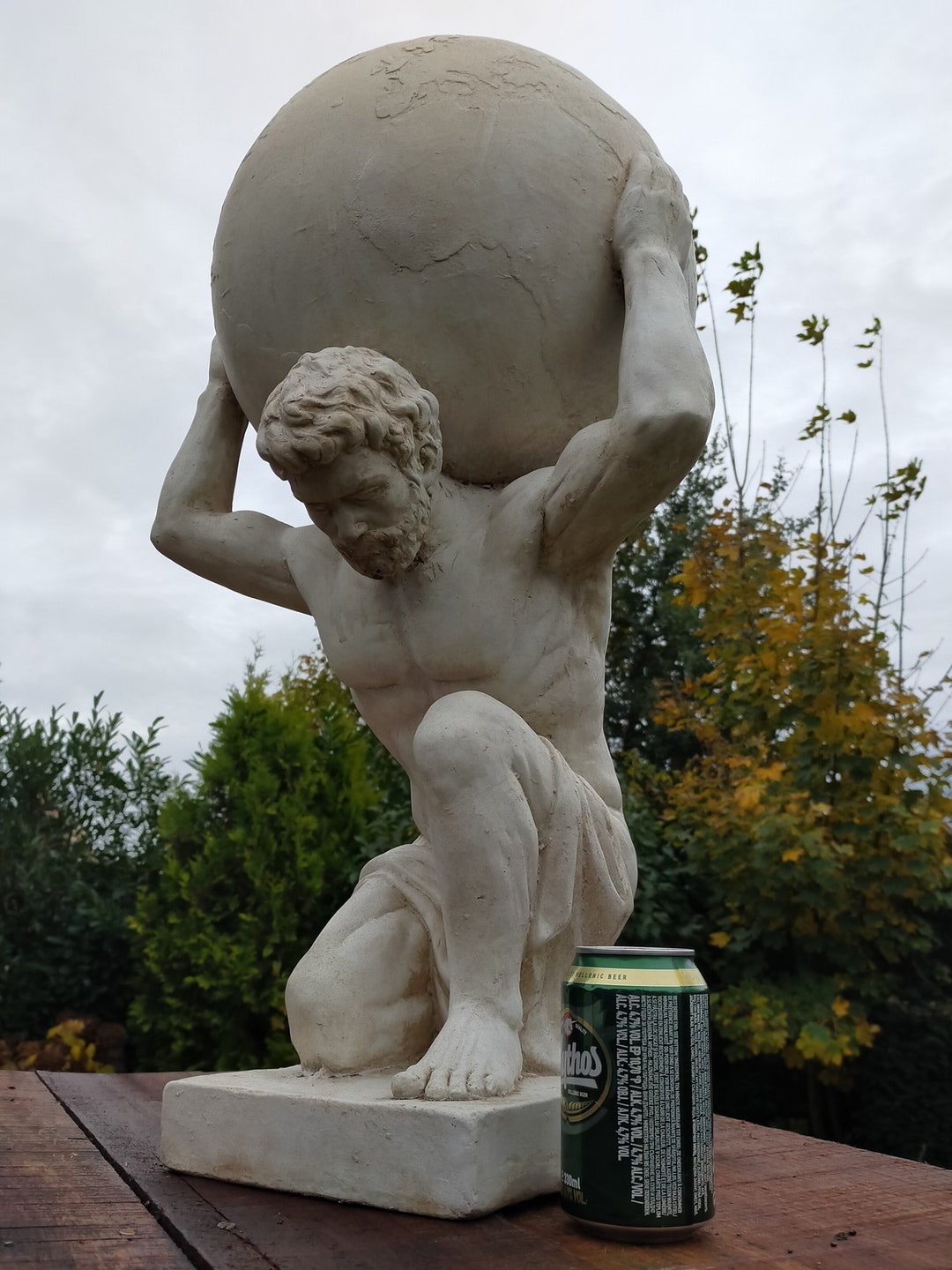 Phenomenal Large Statue of Atlas - Etsy