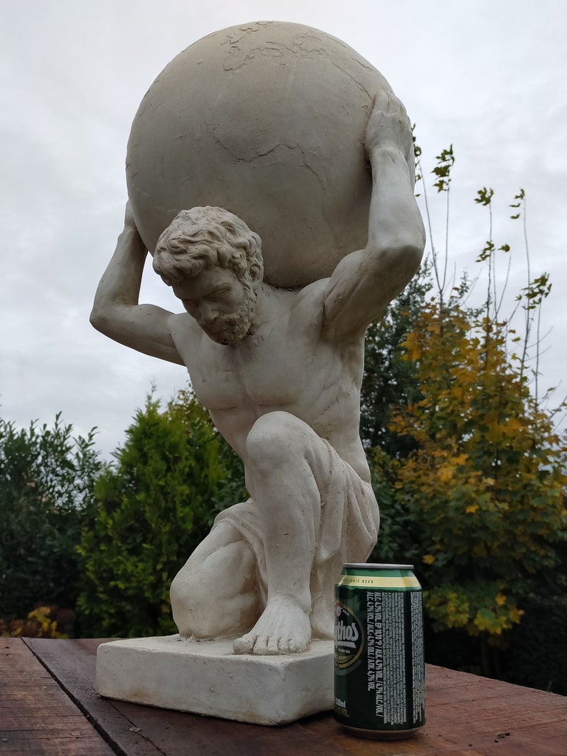 Phenomenal Large Statue of Atlas - Etsy