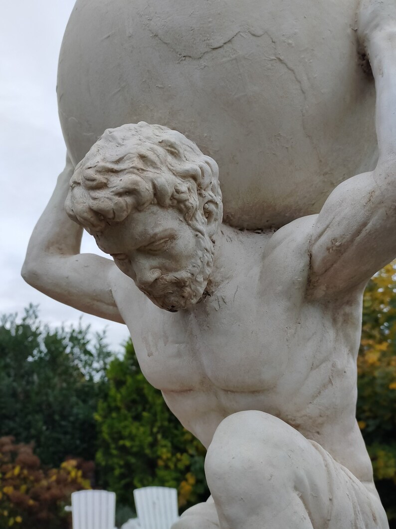 Phenomenal Large Statue of Atlas - Etsy