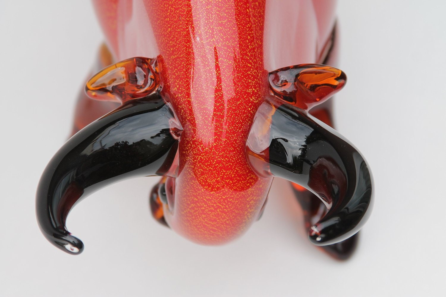 Murano Style Glass Bull Large and Heavy - Etsy