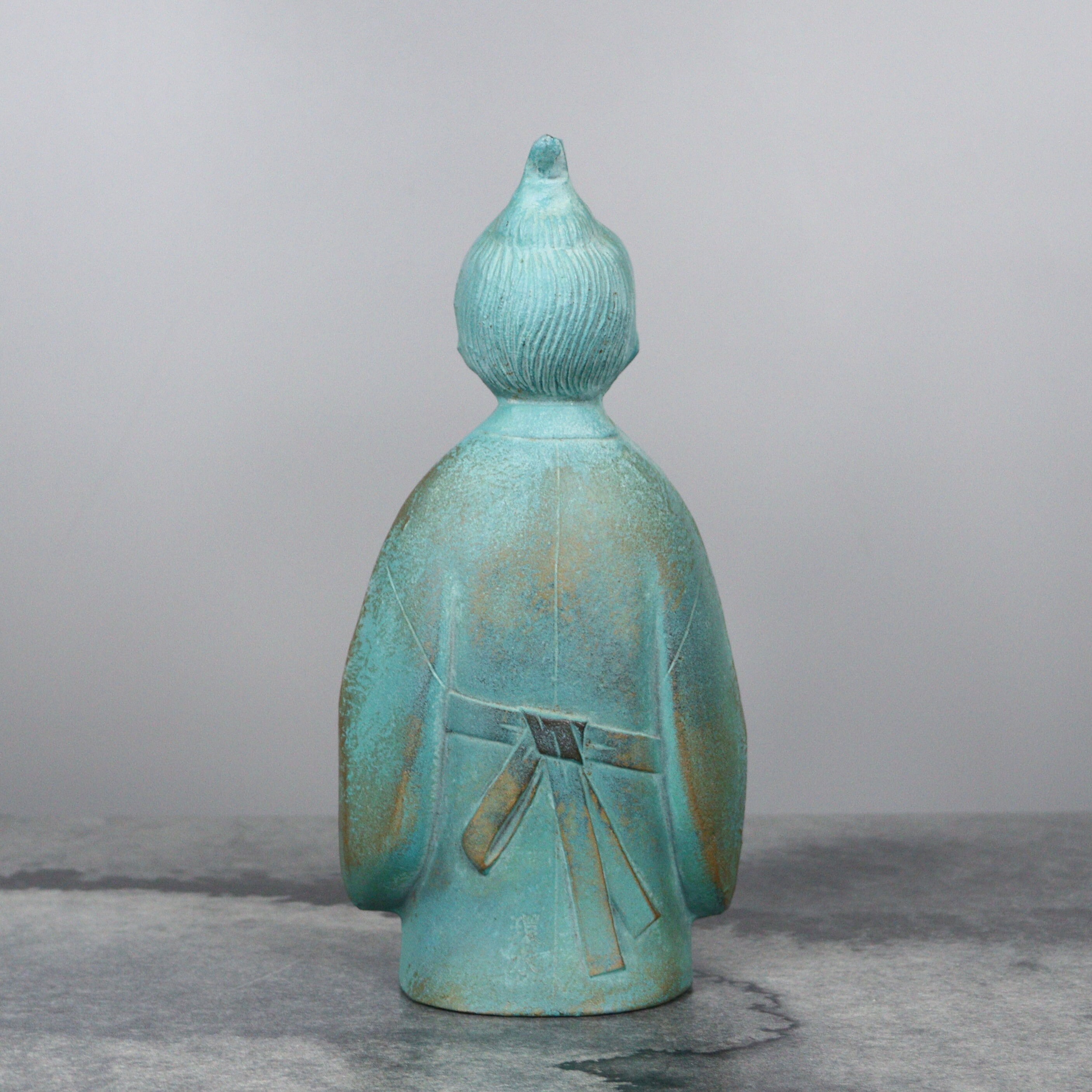 Vintage Cast Iron Statue of a Selflessness Child Japanese - Etsy