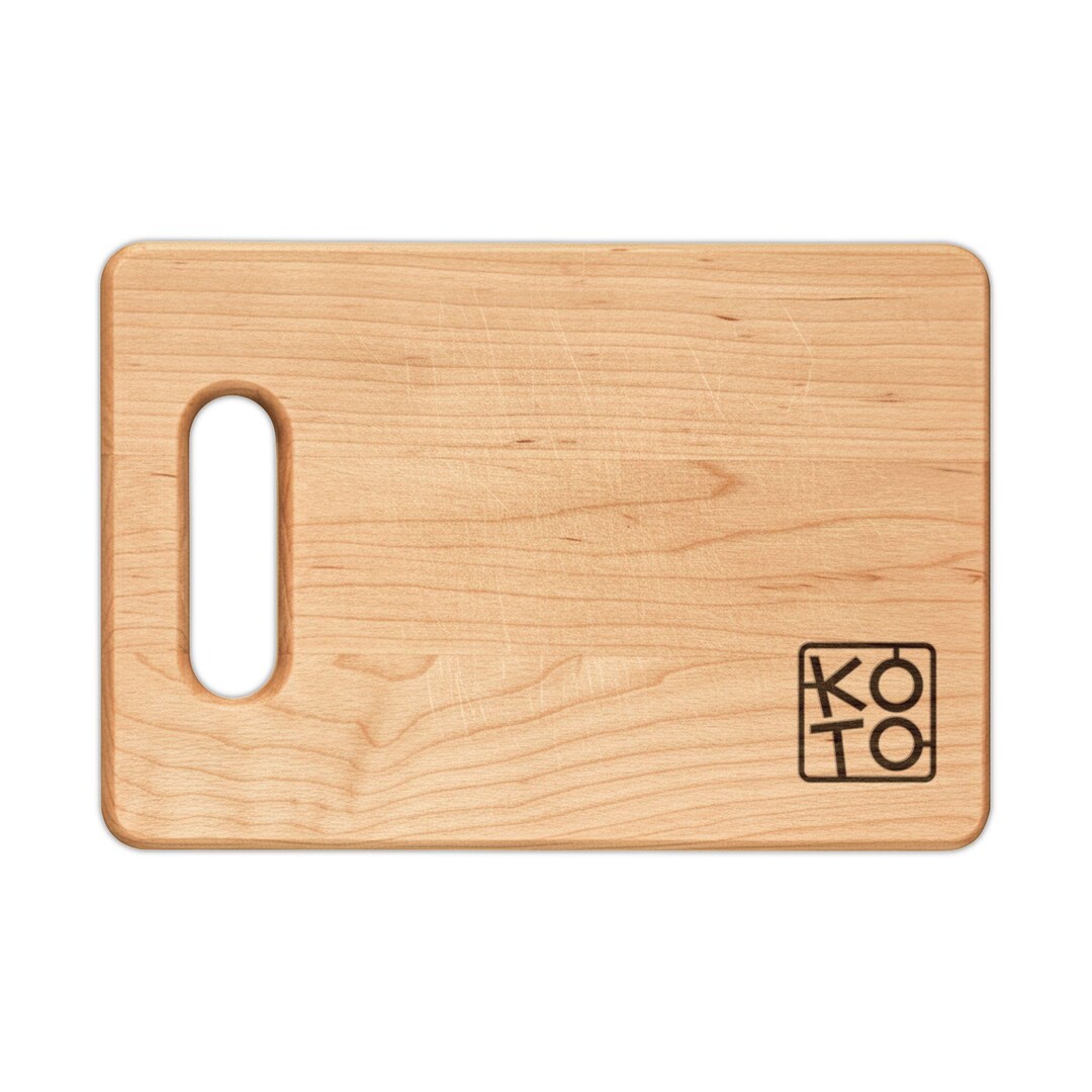 KOTO Logo Engraved Wooden Cutting Board | Maple Serving Board - Etsy