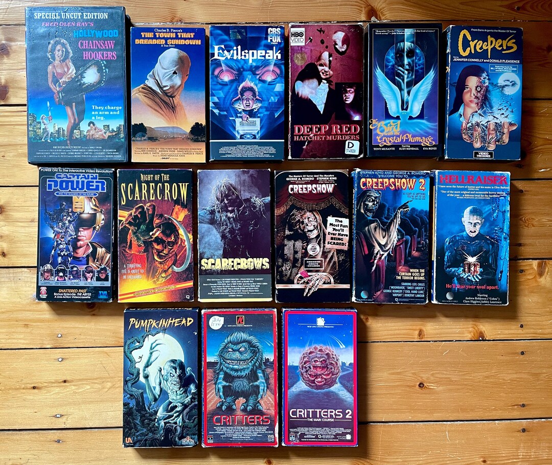 VHS Horror Slasher Gialo VHS Lot - Etsy