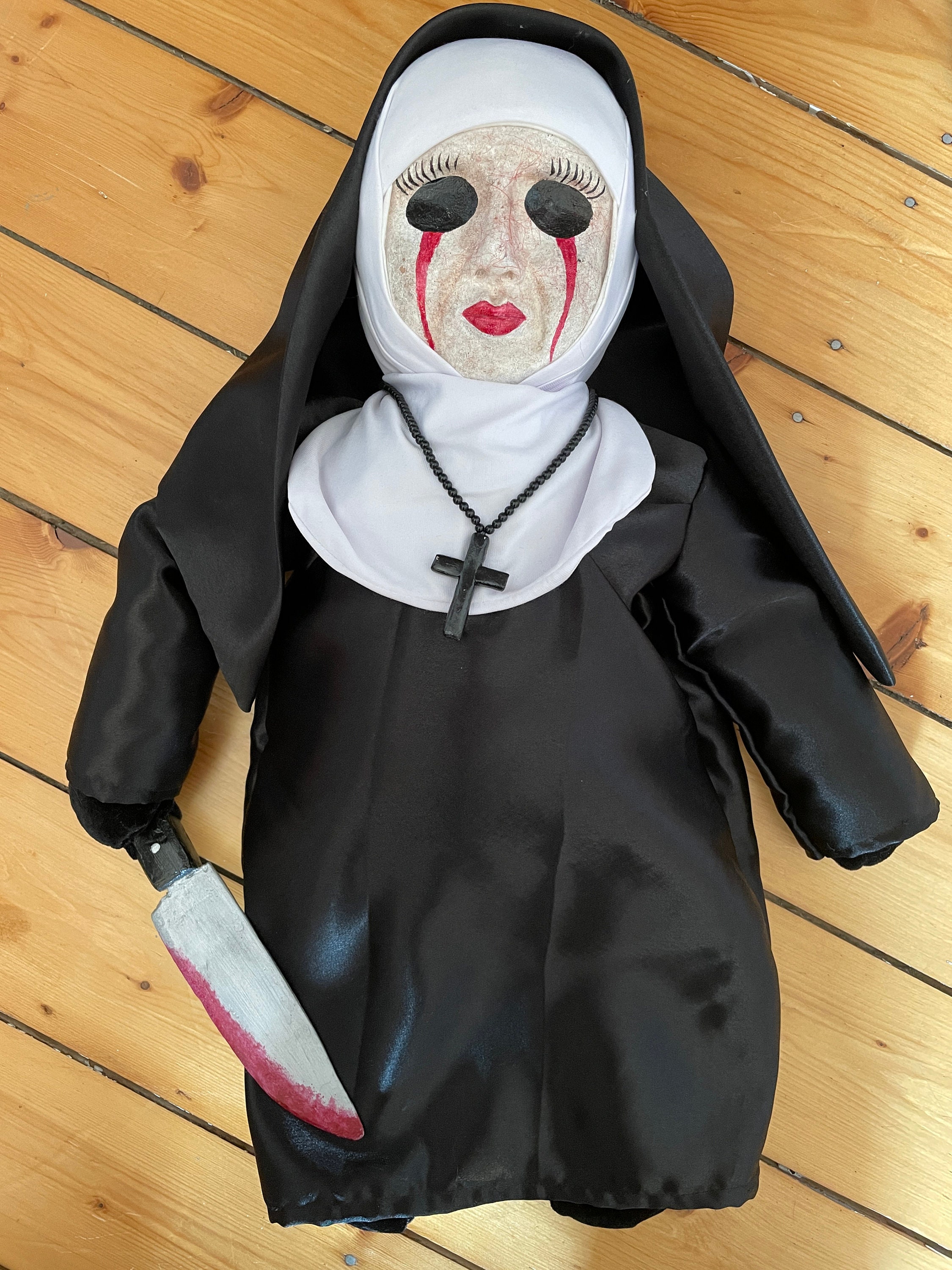 Hand Made Evil Dolls Nun Clown Bongo Puppet Combo Nun Massacre - Etsy