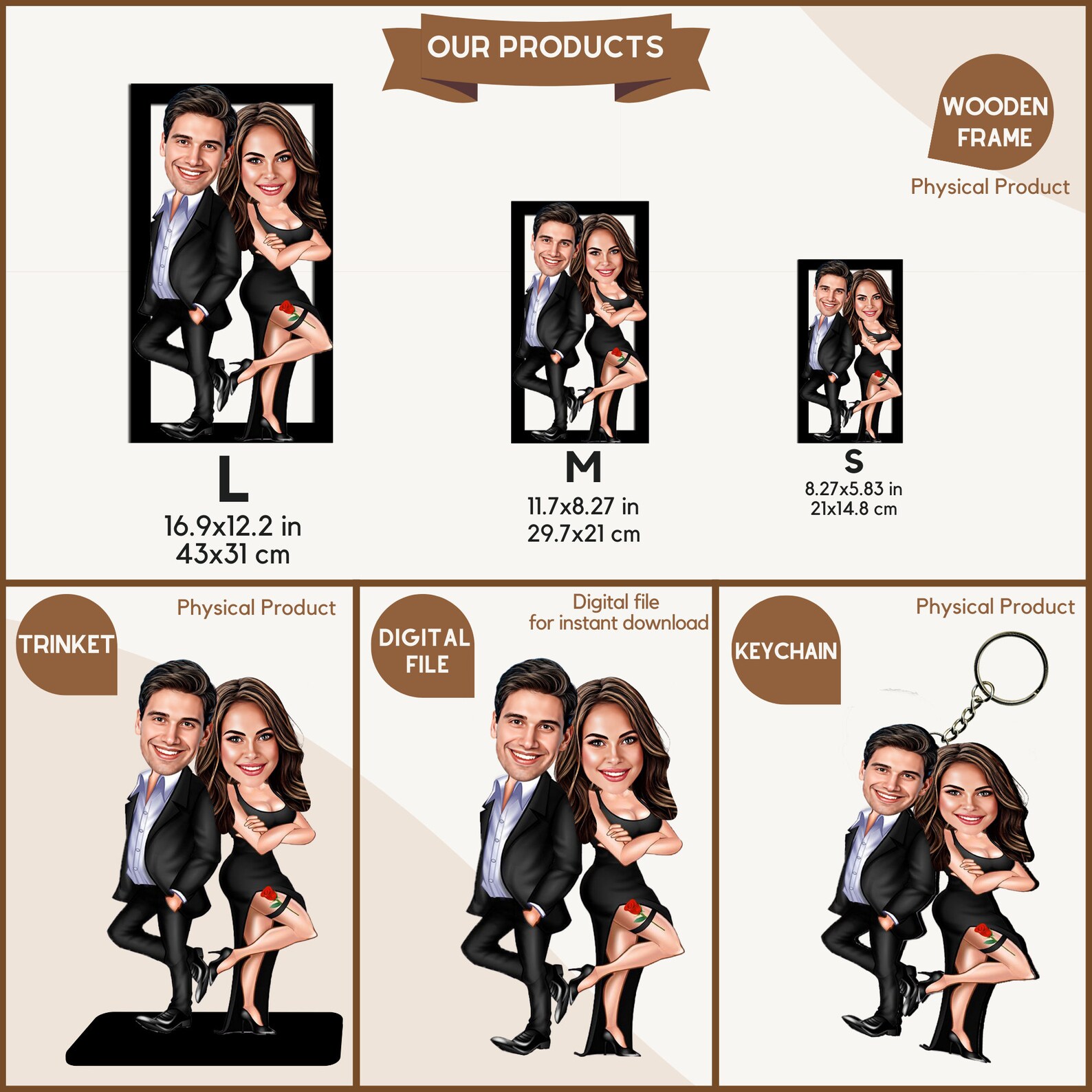 Custom Superhero Family Caricature Frame, Family Portrait Frame ...