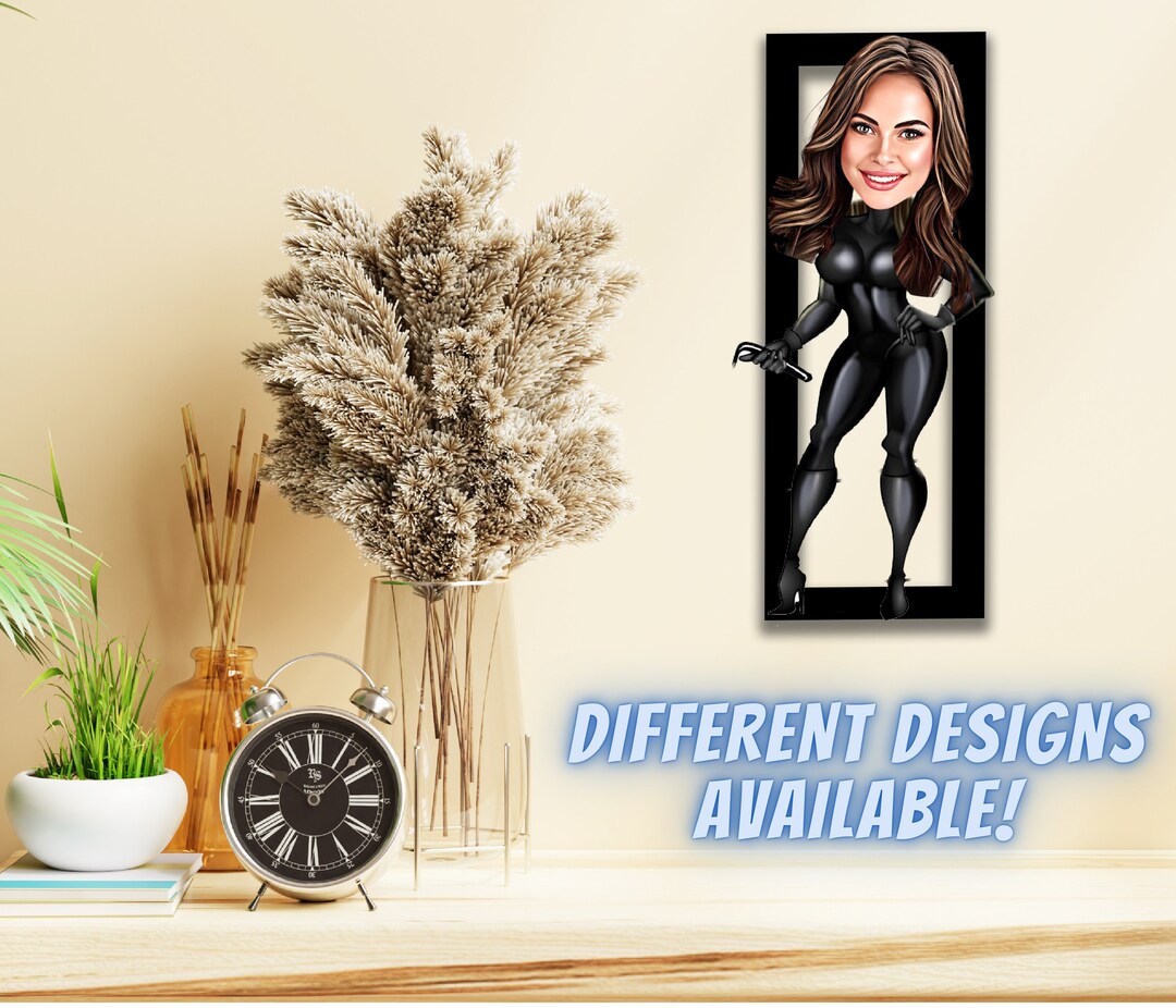 Custom Caricature Frame for Her, Birthday Caricature Gift for Her ...