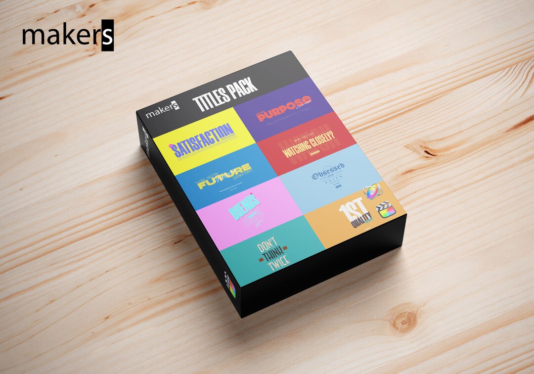 Titles Pack - Original Template for Final Cut Pro,most Organically Into ...