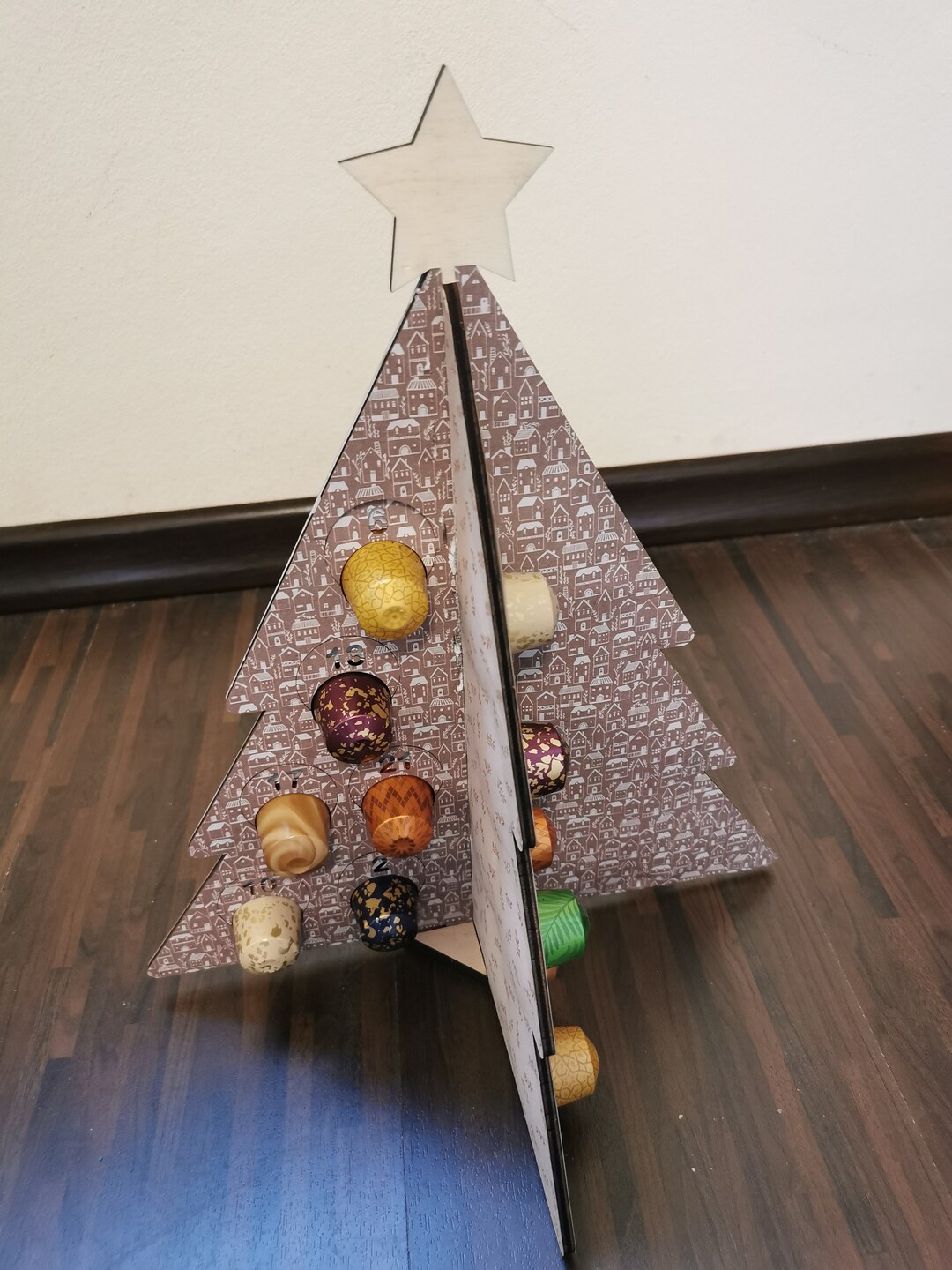 Advent Calendar Christmas Tree/christmas Tree Nespresso Capsules, 35 Cm ...