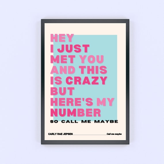 Call Me Maybe Lyrics