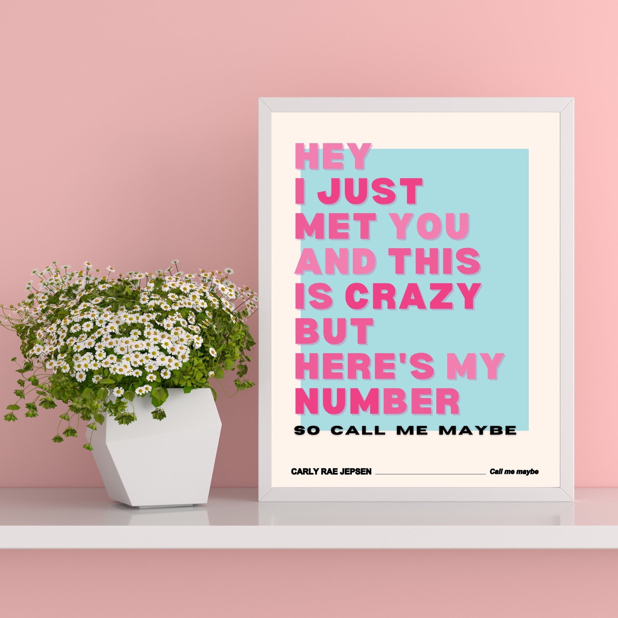 Call Me Maybe Lyrics Printable