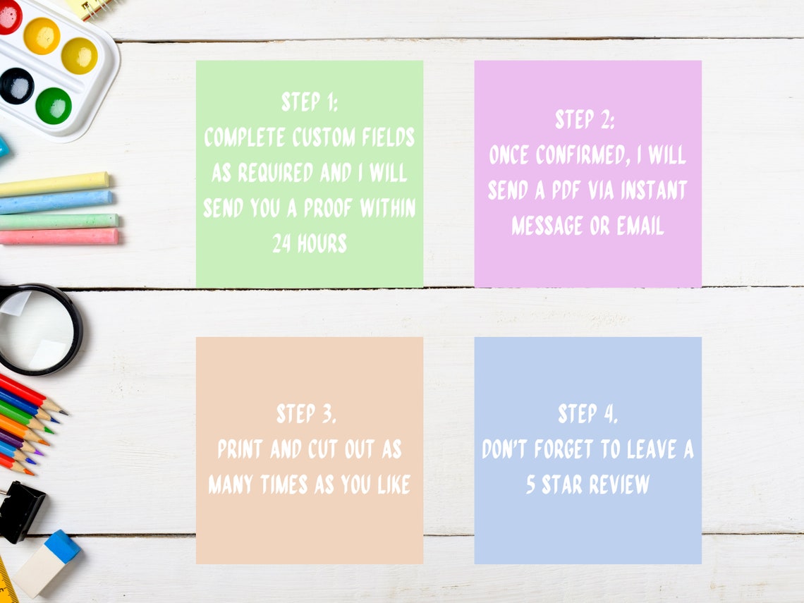 Customised Rainbow Pastel Play Date Cards Digital Download, Play ...