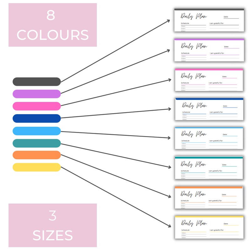 Minimalist Daily Plan Digital Download, PDF Planner, Printable ...