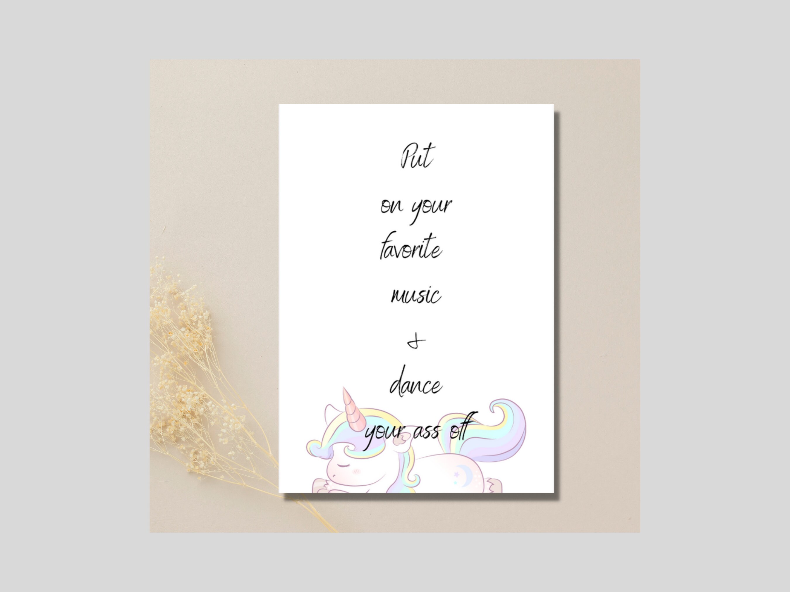 Unicorn Affirmation Cards, Sweary Affirmation Cards, 18+, Not Child ...