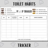 Poop Tracker Toilet Habits Tracker Toileting Record Colonoscopy Prep ...