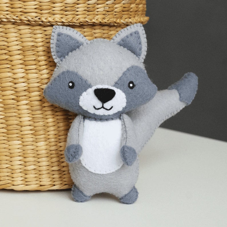 Woodland Felt Toys, Forest Animals, Kids Room Decor, Fox Bear Deer Hare ...