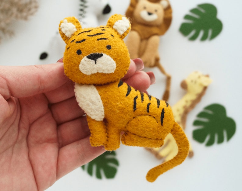 Jungle Animals Sewing Patterns PDF and Tutorials, Felt Pattern, Safari ...