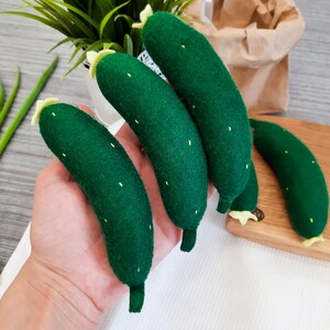 Felt Cucumber Pattern and Tutorial, Felt Food Sewing Pattern, Felt ...