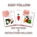 Felt Pepper Pattern, DIY Felt Food Template for Kids, Felt Vegetables ...