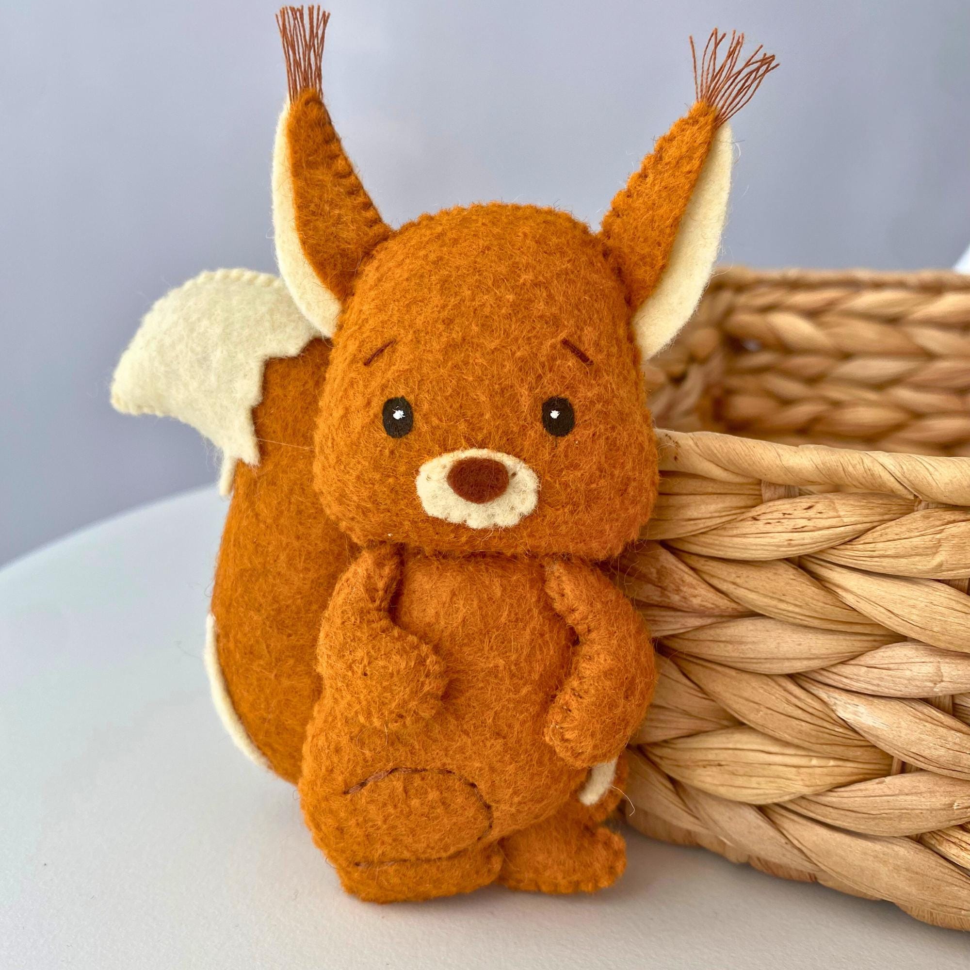 Woodland Stuffed Animals Pattern, Felt Toys DIY, Felt Animals Sewing ...
