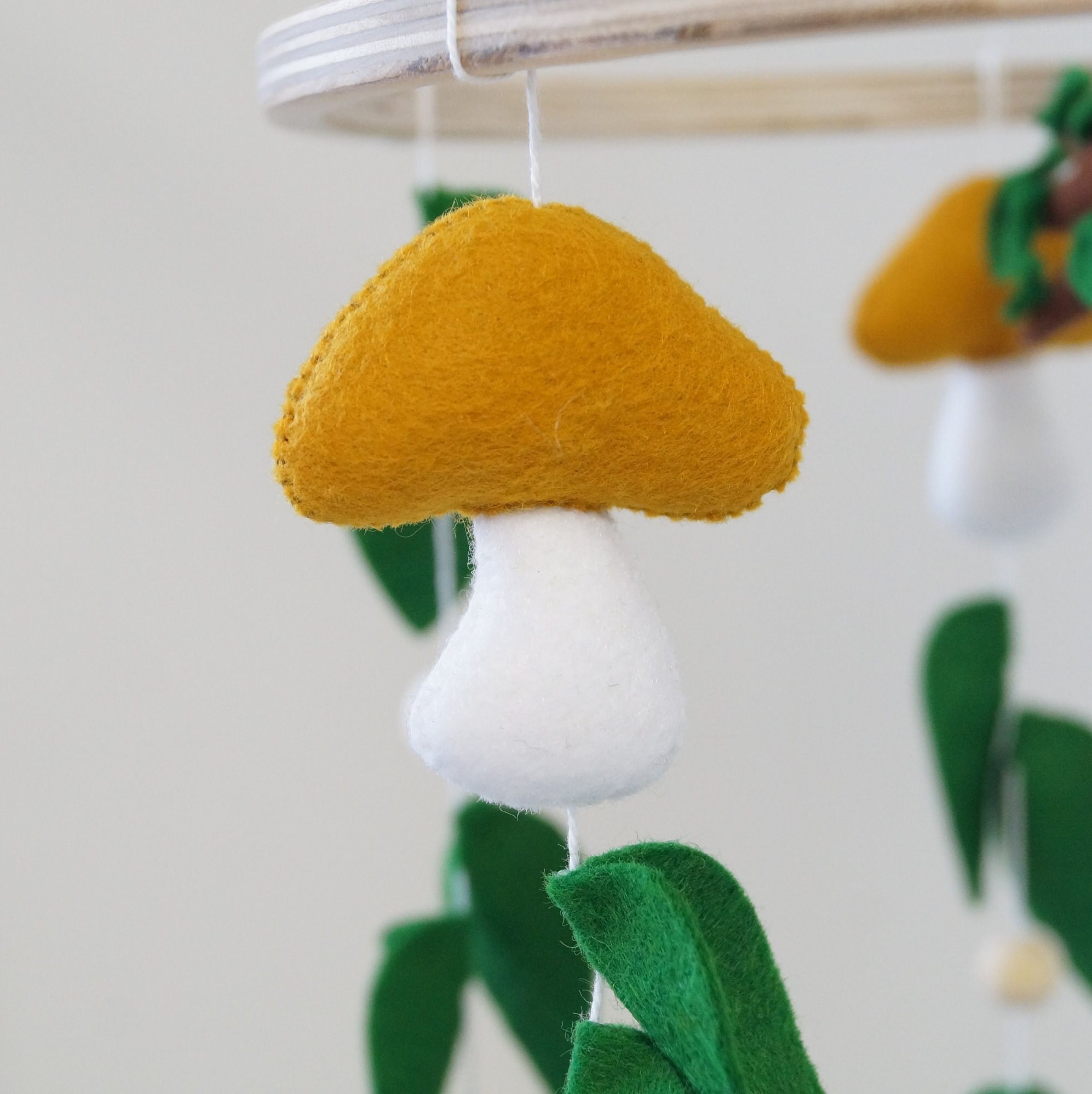 Personalized Woodland Animal Baby Mobile Fox Deer Rabbit Owl Felt ...