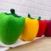 Felt Pepper Pattern, DIY Felt Food Template for Kids, Felt Vegetables ...