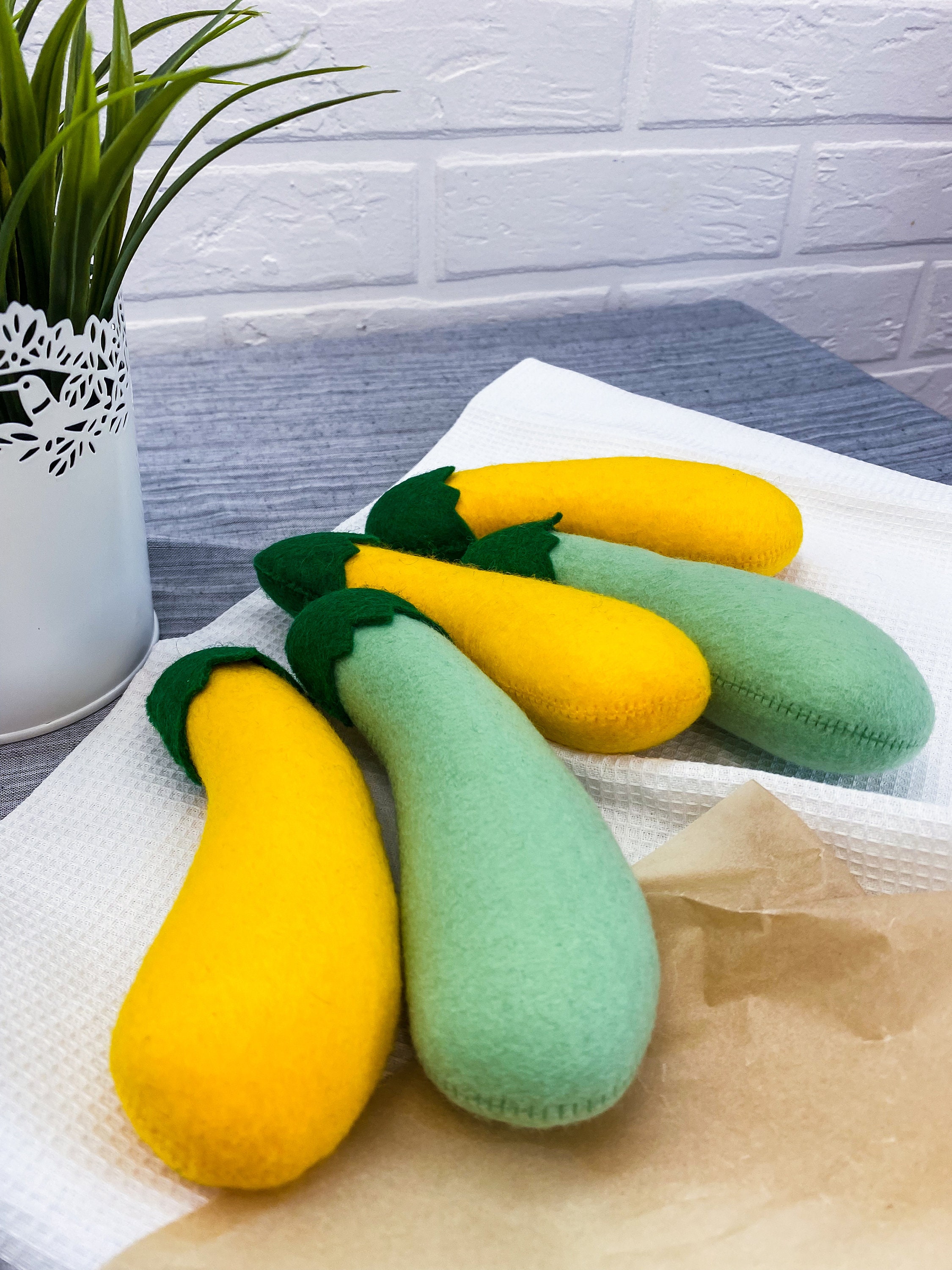 Felt Food Zucchini Sewing Pattern Felt Squash Felt - Etsy