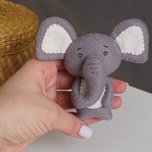 Elephant Felt Pattern, Safari Animal PDF Pattern, Felt Toys Pattern - Etsy