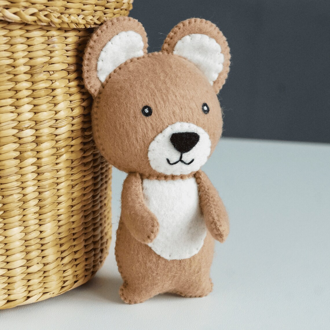 Easy Felt Bear Pattern PDF Bear Sewing PATTERN Felt Animal - Etsy