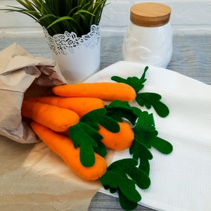 Felt Carrot Pattern and Tutorial, Felt Food Sewing Pattern, Felt ...