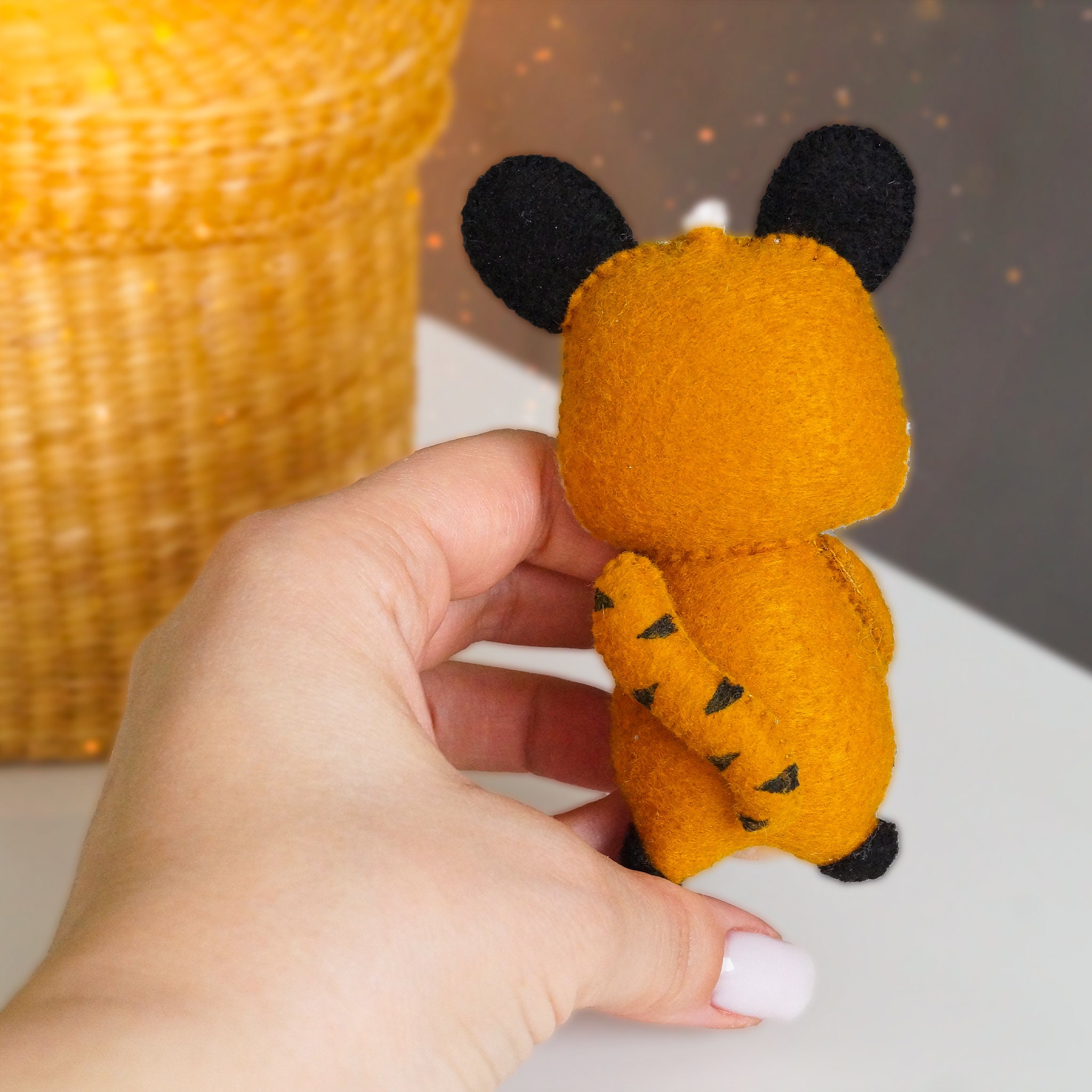 Safari Felt Animals Pattern PDF, Felt Tiger Pattern, Jungle Animals ...