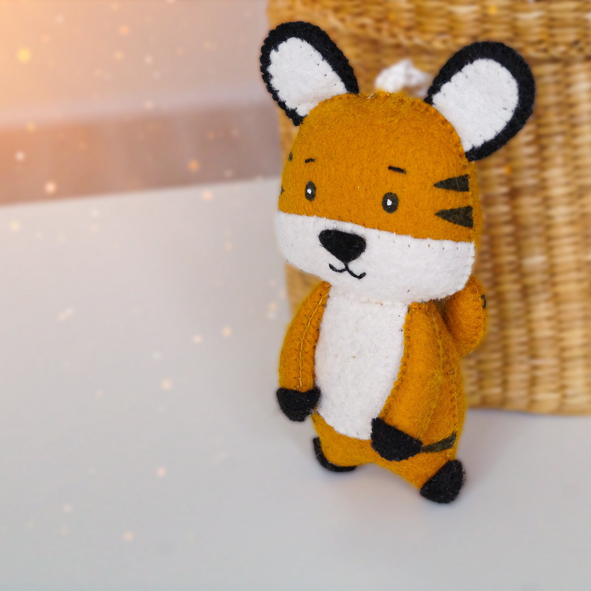 Safari Felt Animals Pattern PDF, Felt Tiger Pattern, Jungle Animals ...