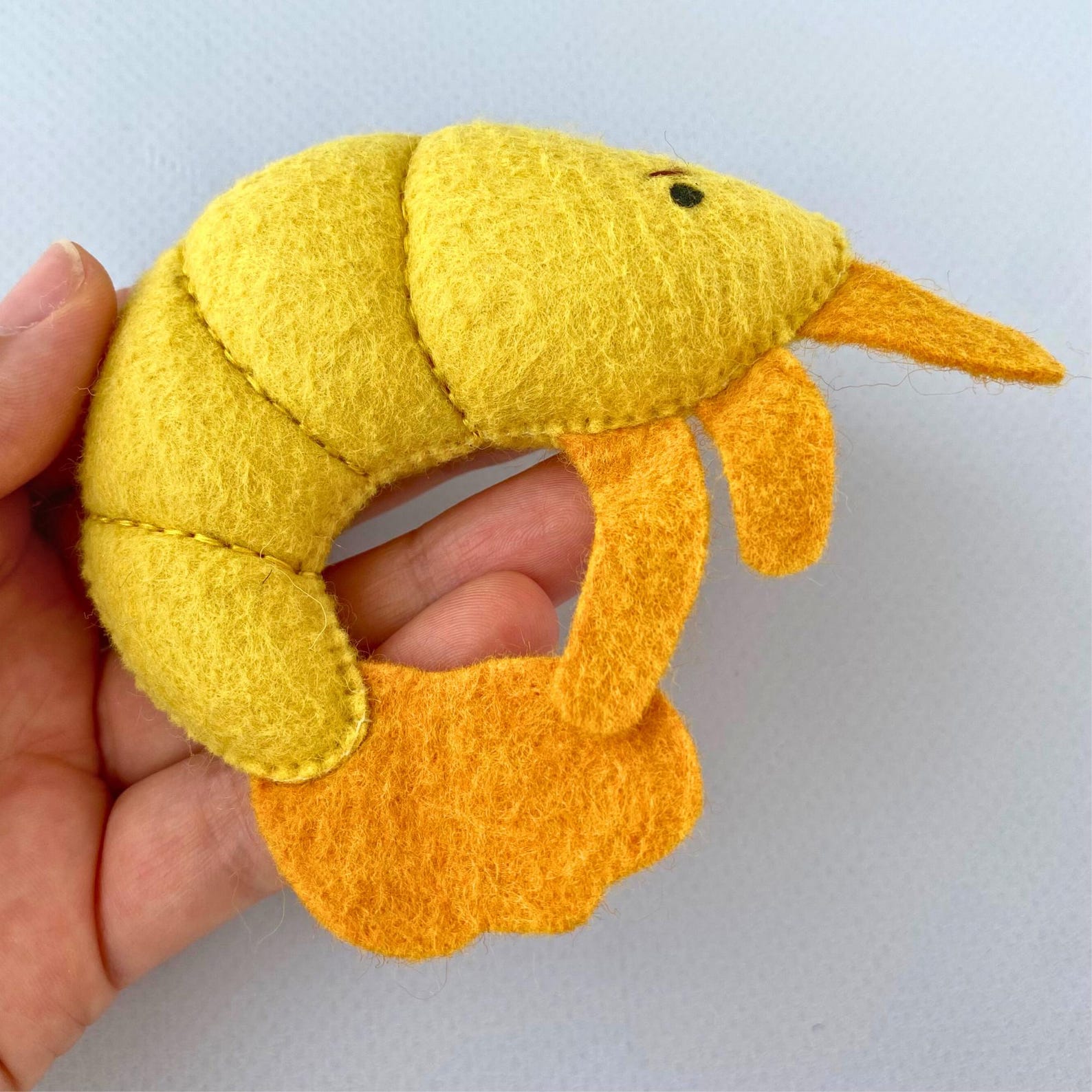 Felt Shrimp Pattern, DIY Sea Animal Sewing Tutorial PDF SVG, Ocean Felt ...