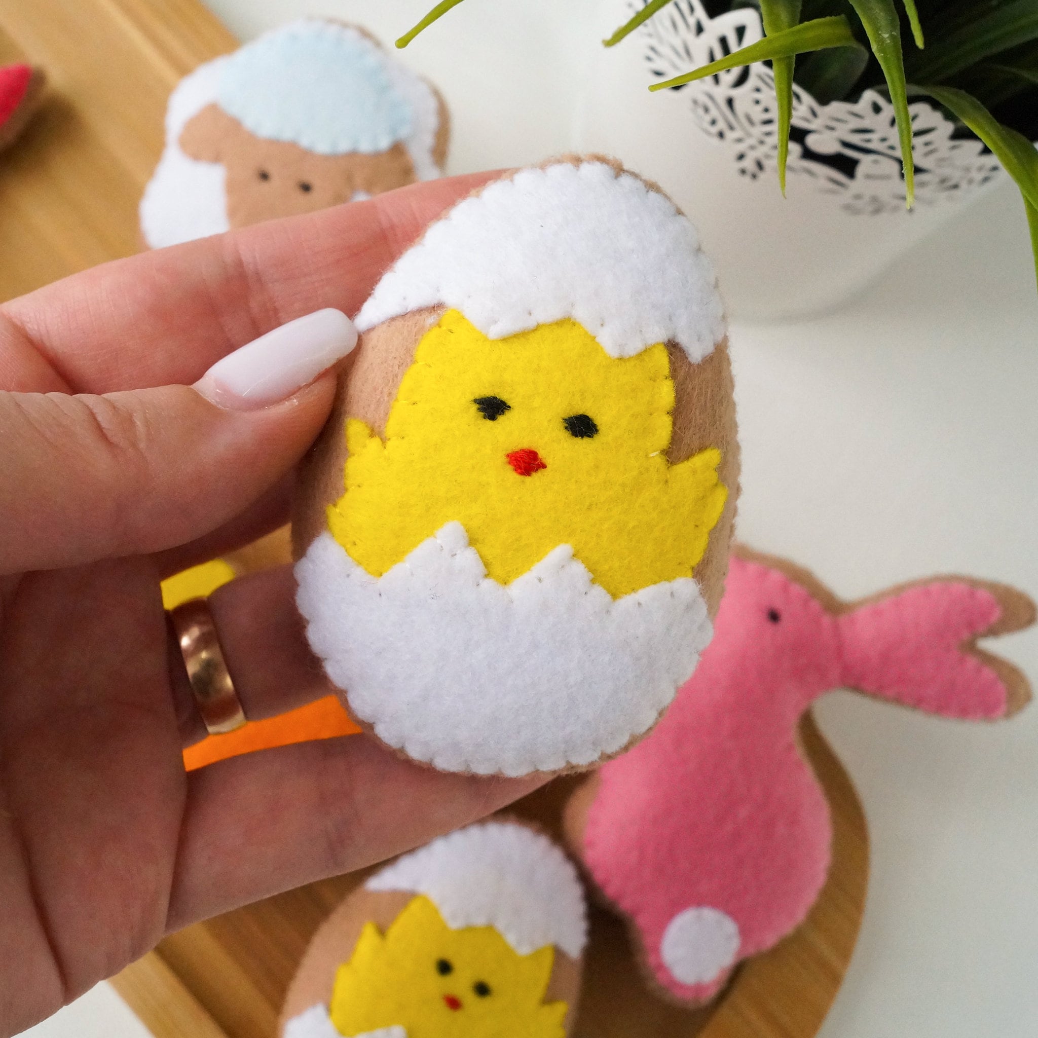 Easter Cookies Sewing Pattern, Easter Decor Felt Pattern PDF, Felt Egg ...