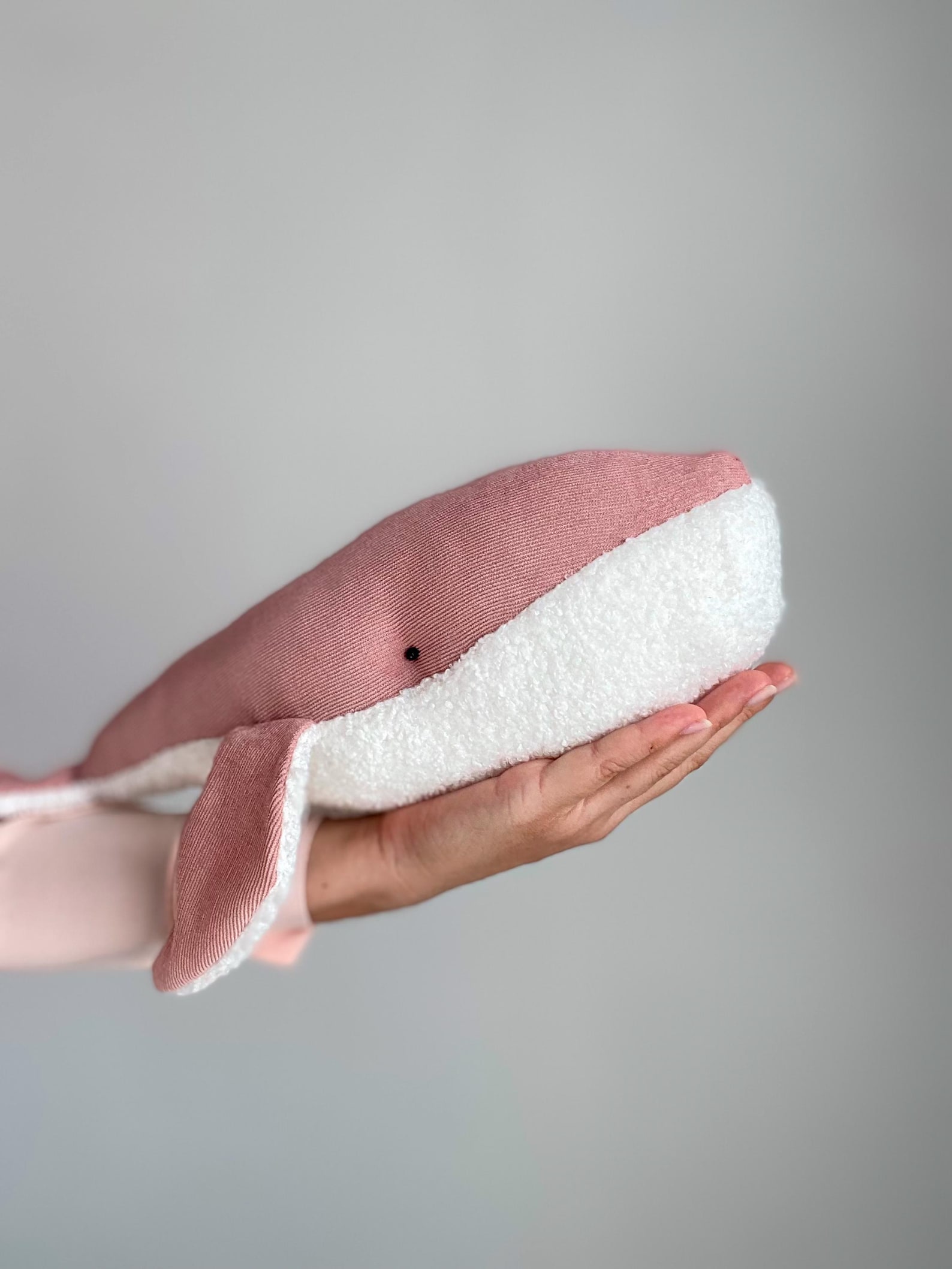 Handmade Whale Stuffed Animal Plush Toy, Sea Animal Softie, Nautical ...
