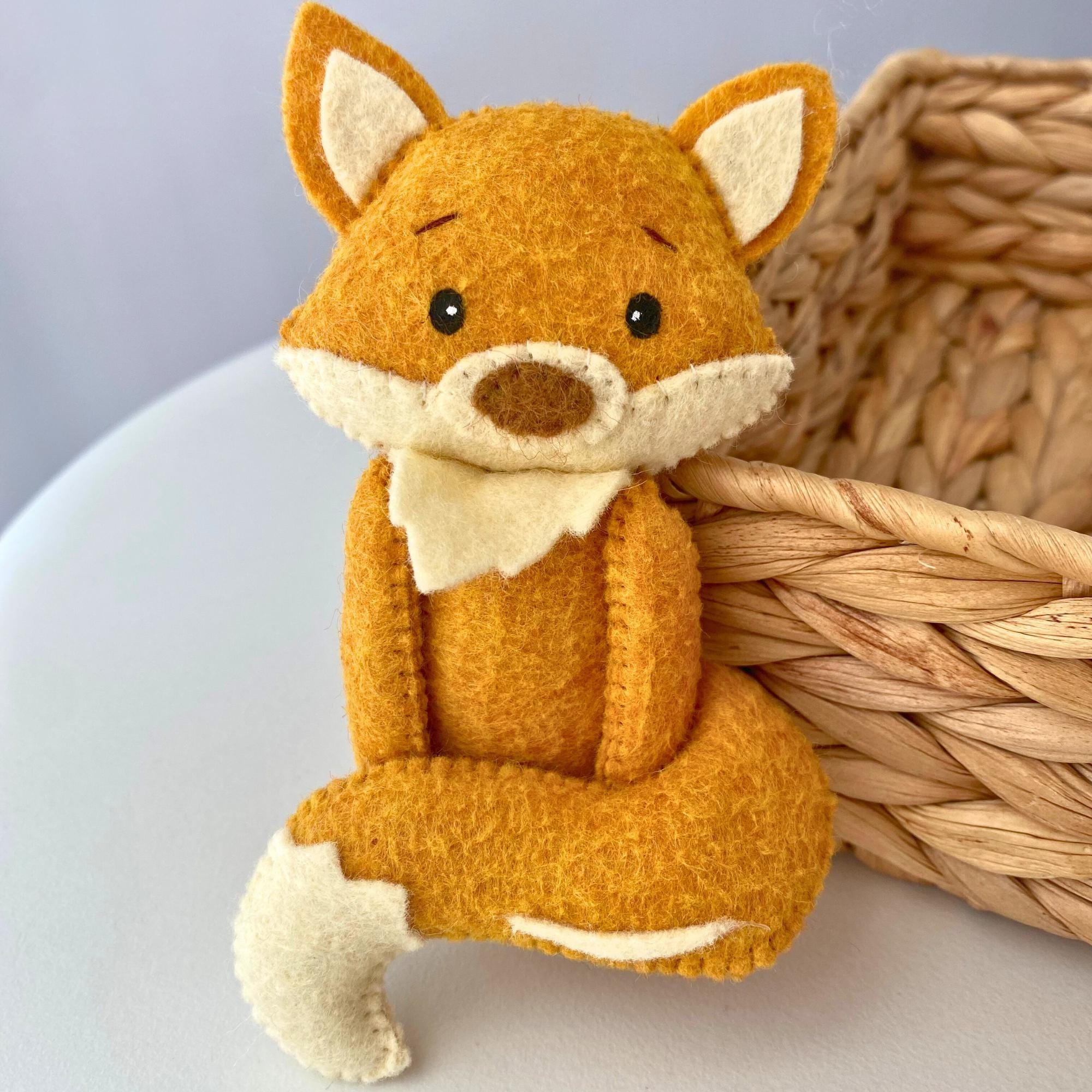 Woodland Stuffed Animals Pattern, Felt Toys DIY, Felt Animals Sewing ...