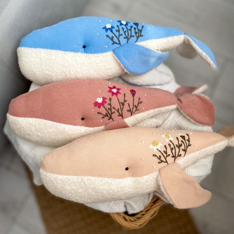 Whale Stuffed Animal - Etsy