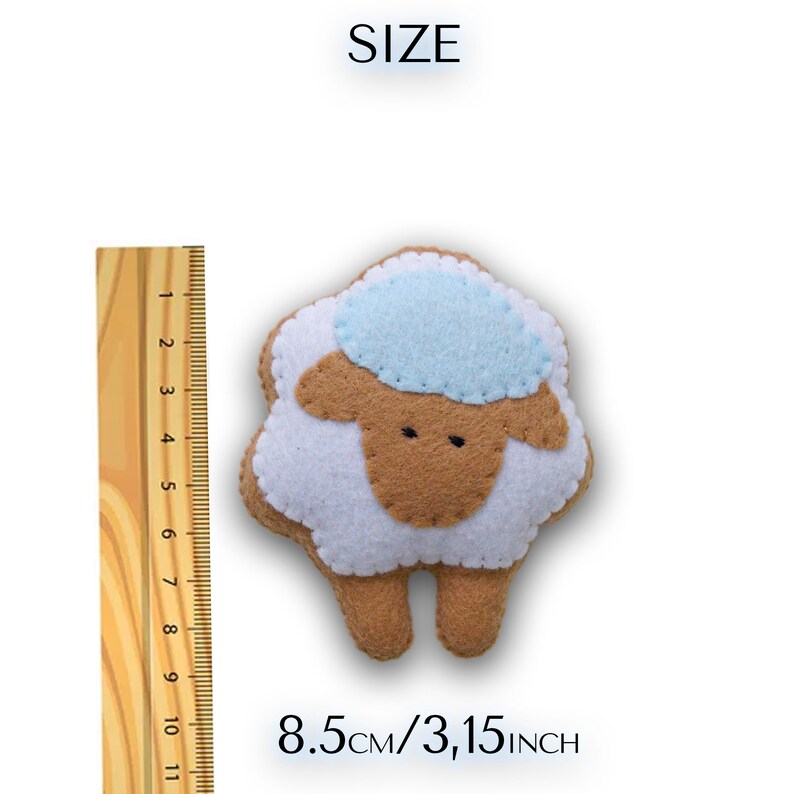 Felt Cheep Pattern, Easter Lamb Sewing Pattern, Felt Cookies Pattern ...