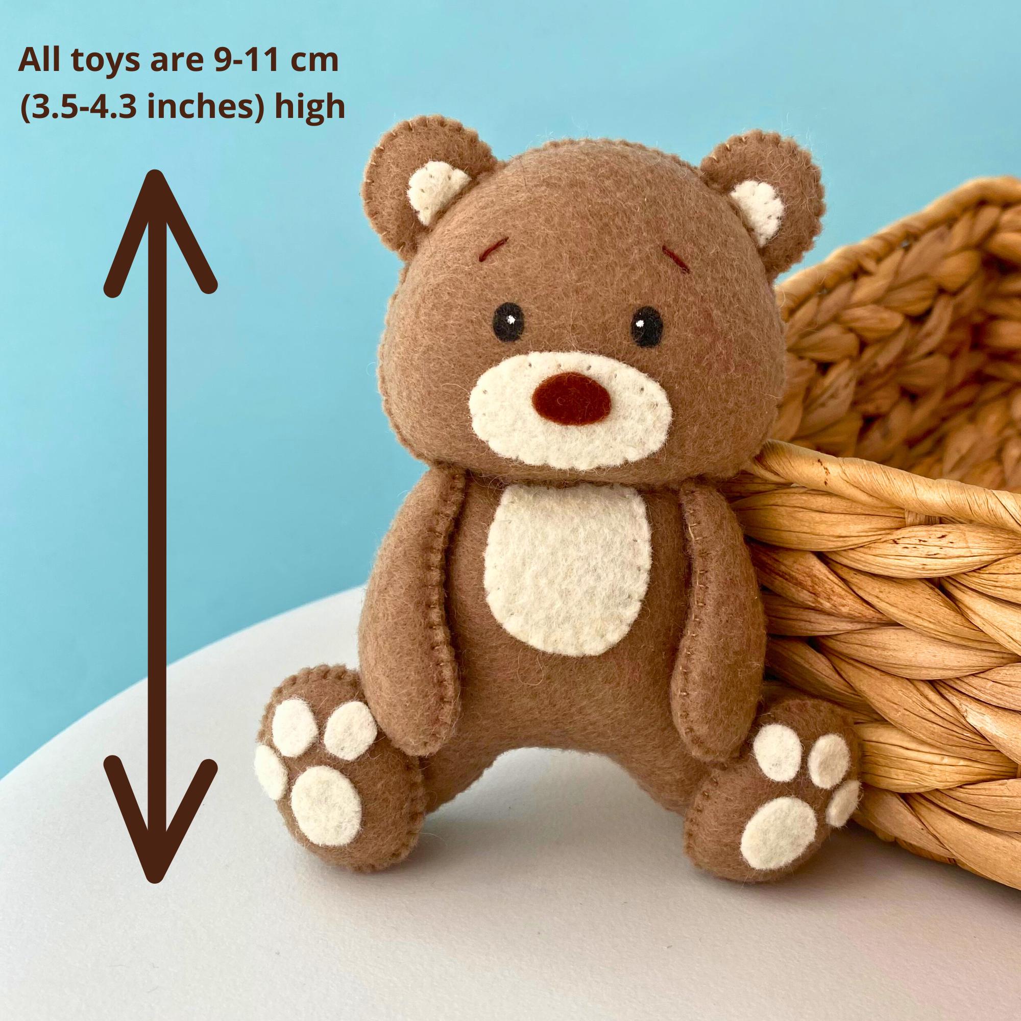 7 Woodland Stuffed Animals Pattern, Felt Animals Pattern, Forest Sewing ...
