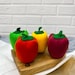 Felt Pepper Pattern, DIY Felt Food Template for Kids, Felt Vegetables ...