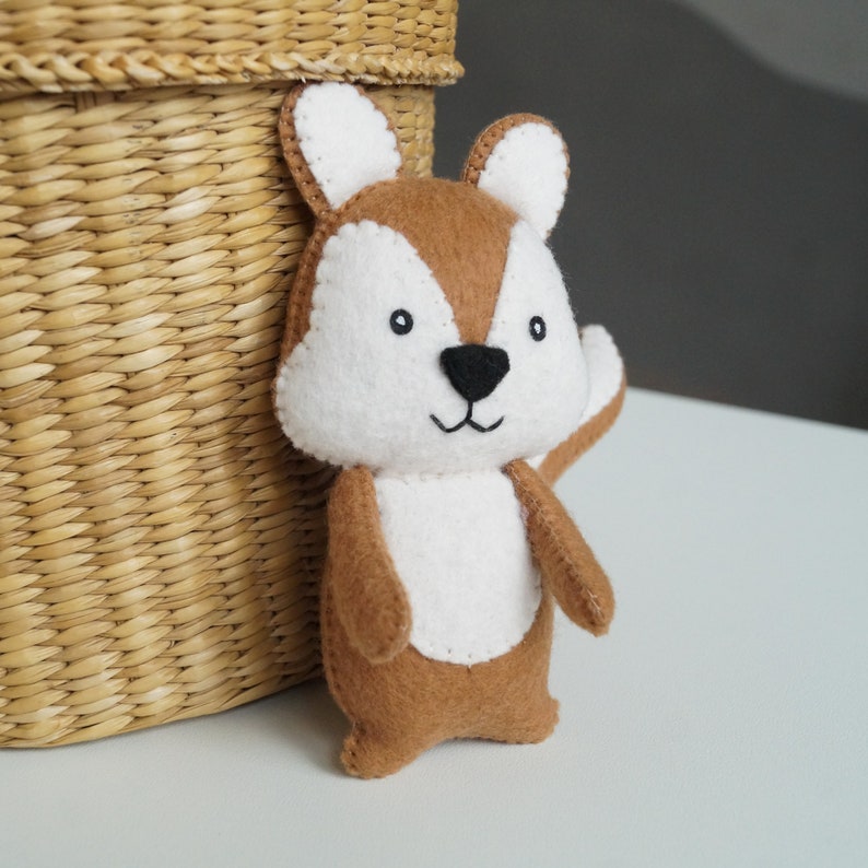 Squirrel Sewing Pattern PDF, Woodland Felt Animal Pattern, Soft Toy ...