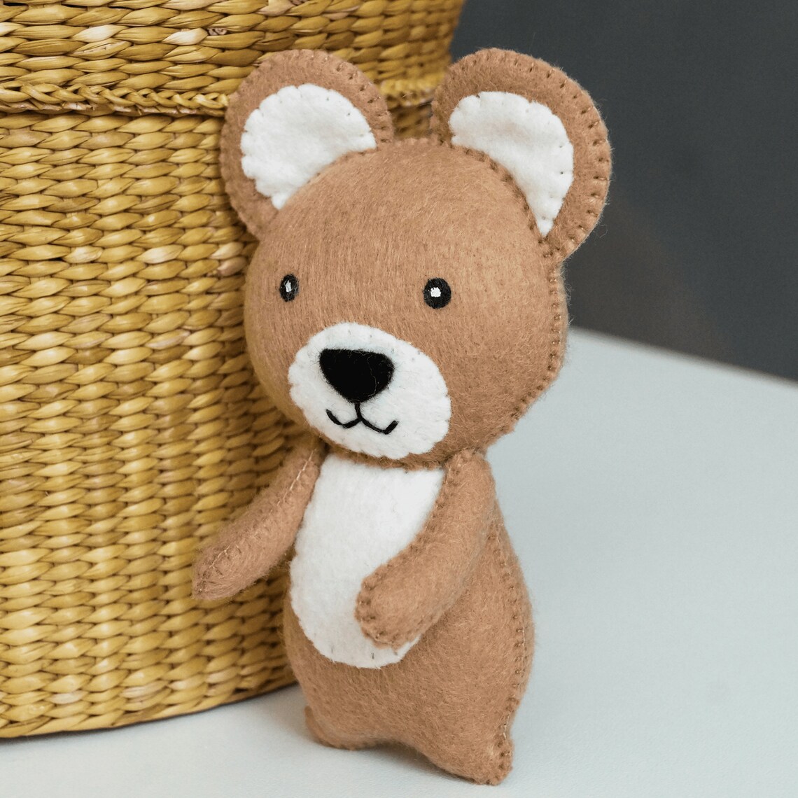 Easy Felt Bear Pattern PDF Bear Sewing PATTERN Felt Animal - Etsy