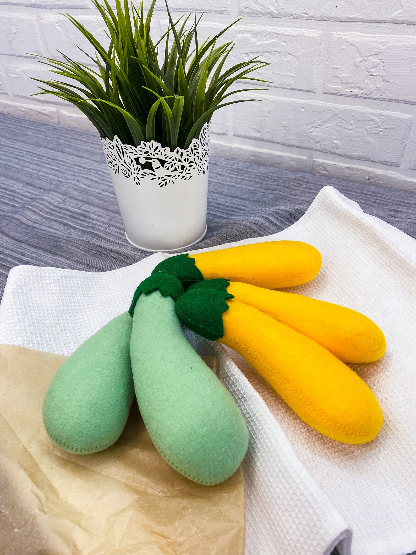 Felt Food Zucchini Sewing Pattern, Felt Squash, Felt Vegetables for ...