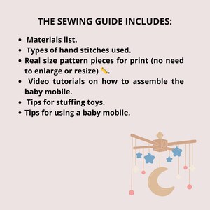 Baby Mobile Sewing Pattern PDF, Teddy Bear Pattern, Nursery Mobile DIY ...