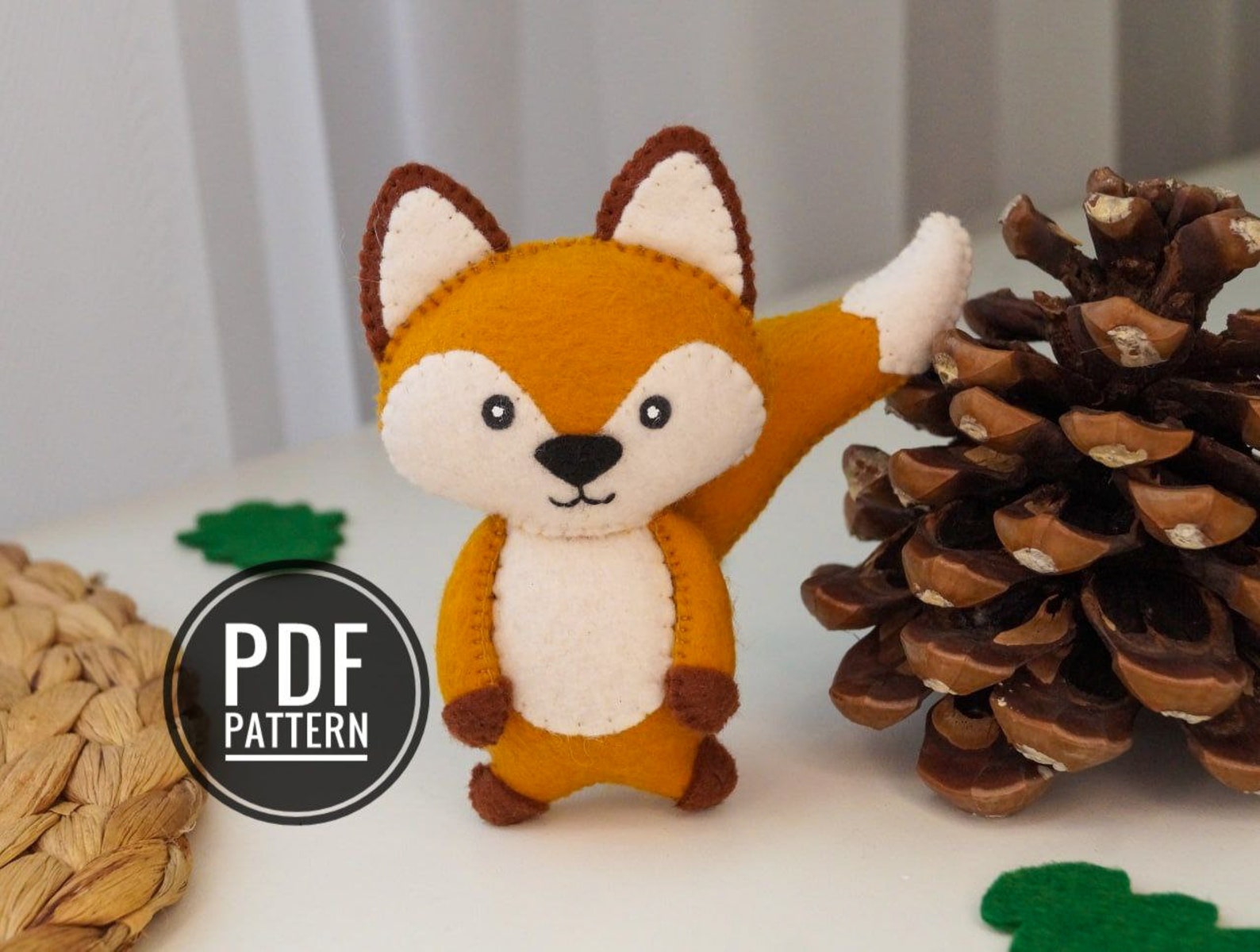 Felt Animals Pattern Set Woodland Stuffed Animals Felt Toys - Etsy