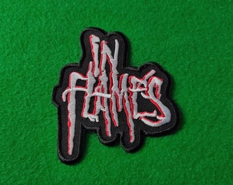 Embroidered Flames Patch - Etsy