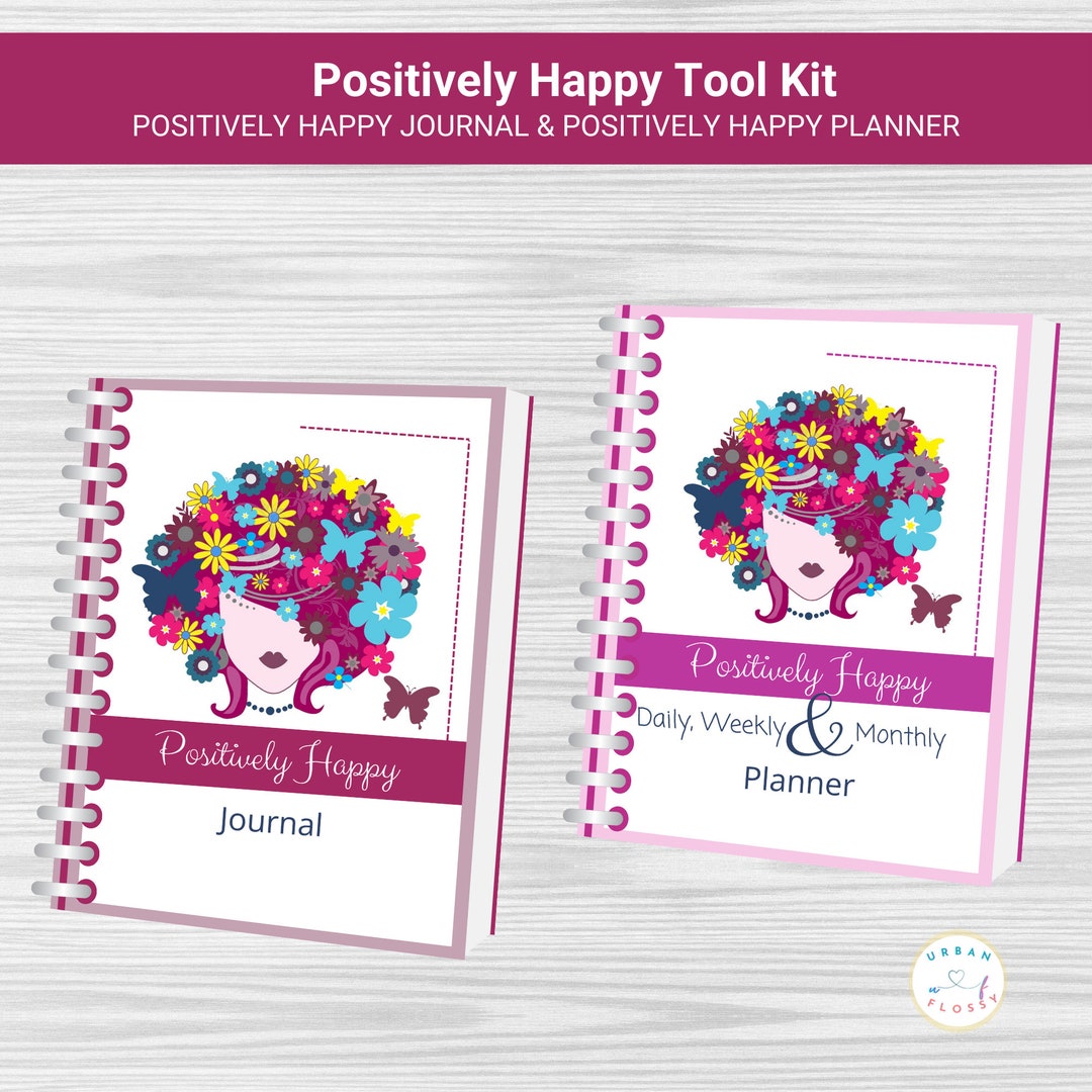 Printable Positively Happy Tool Kit, 30-day Journal, 30-day Undated ...