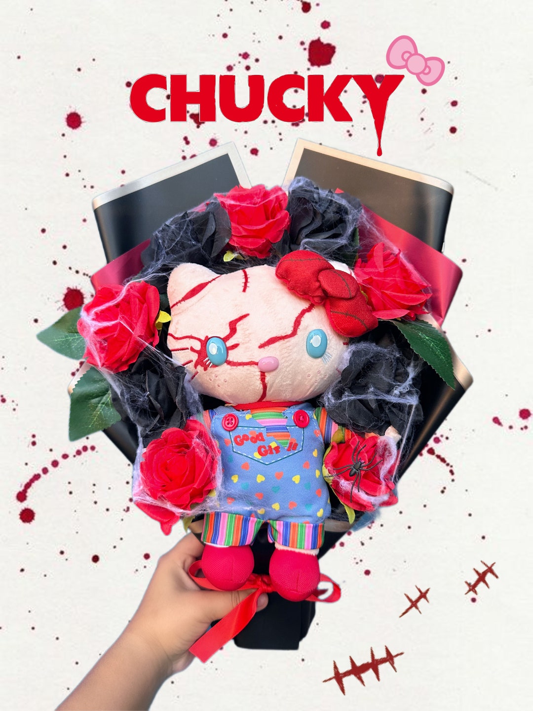 Hello Kitty X Chucky Plush Bouquet - Etsy