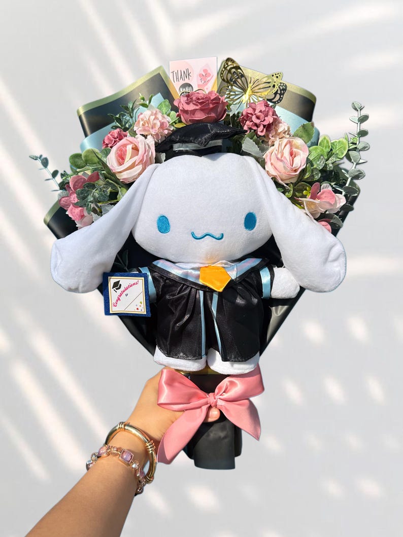 Cinnamoroll Graduation Plush Bouquet - Etsy