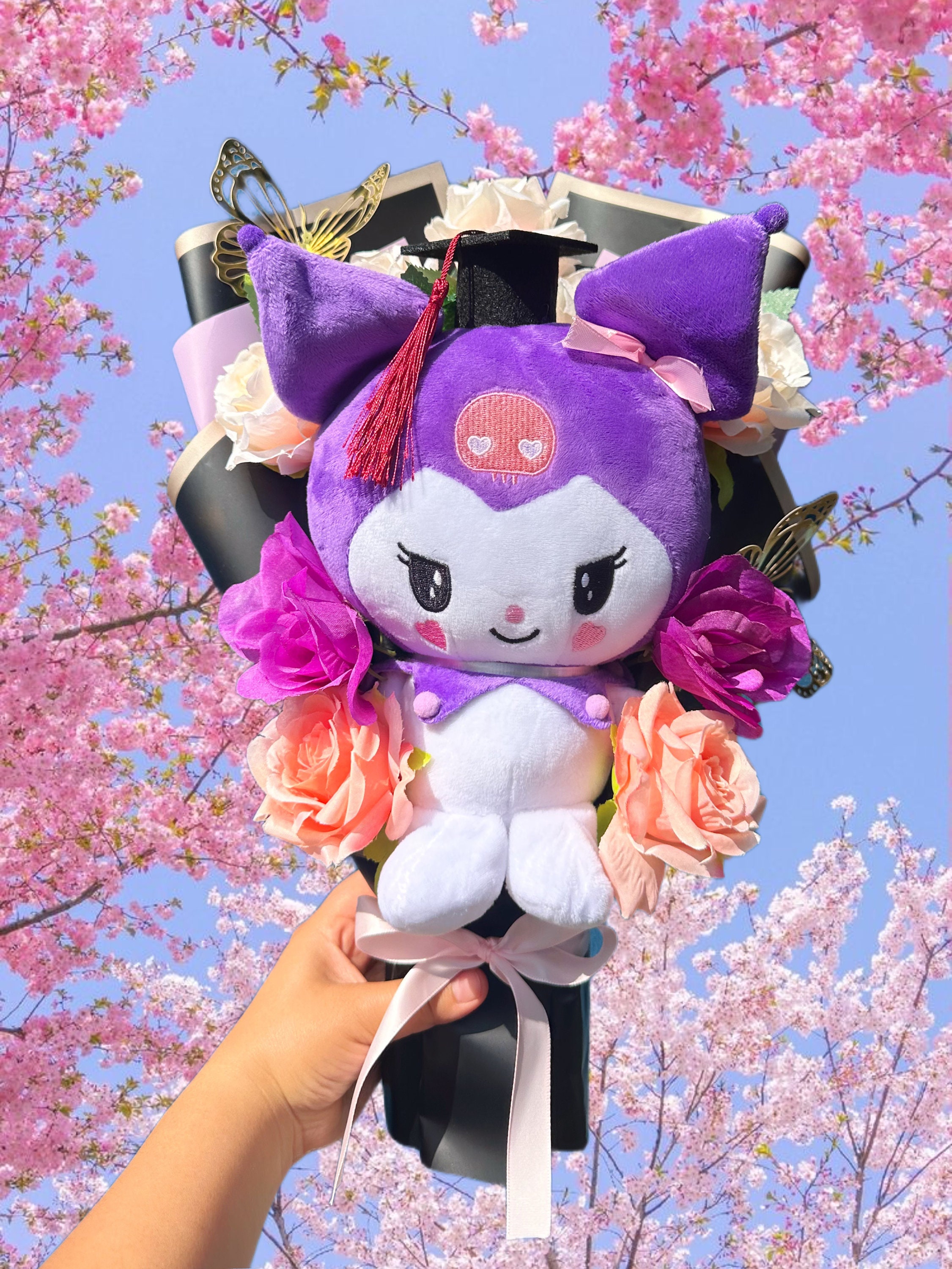 Kuromi Graduation Plush Bouquet - Etsy